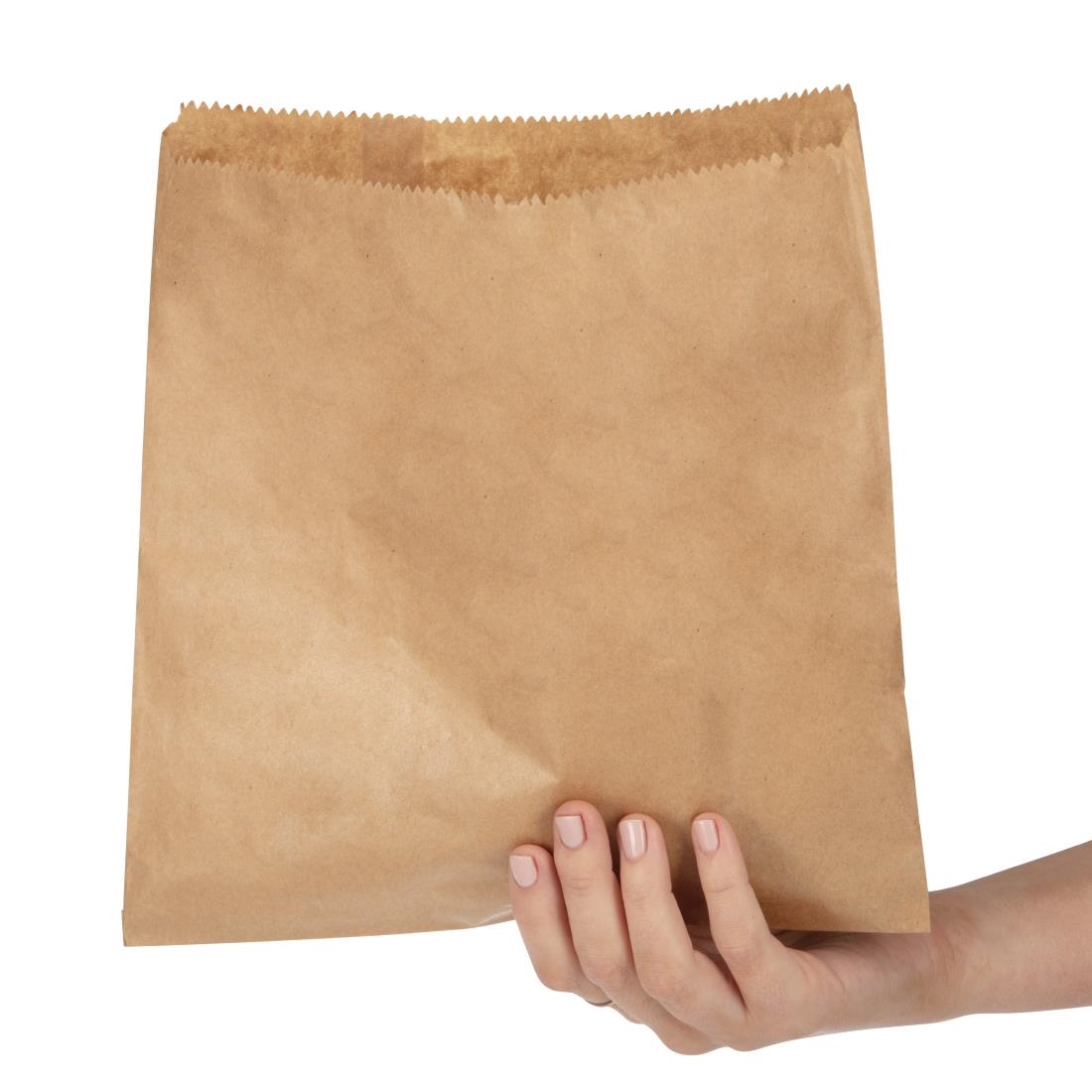 Fiesta Brown Paper Counter Bags Large (Pack of 1000) - urneeds.co.uk