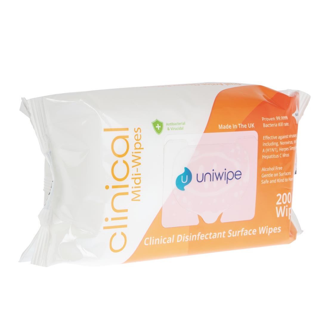 Uniwipe Clinical Disinfectant Surface Wipes (Pack of 200) – urneeds.co.uk