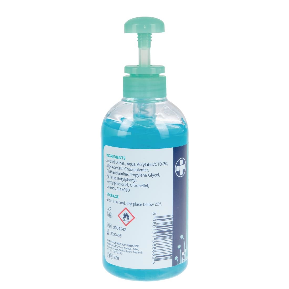 Relisan 70% Alcohol Hand Sanitiser 500ml - urneeds.co.uk