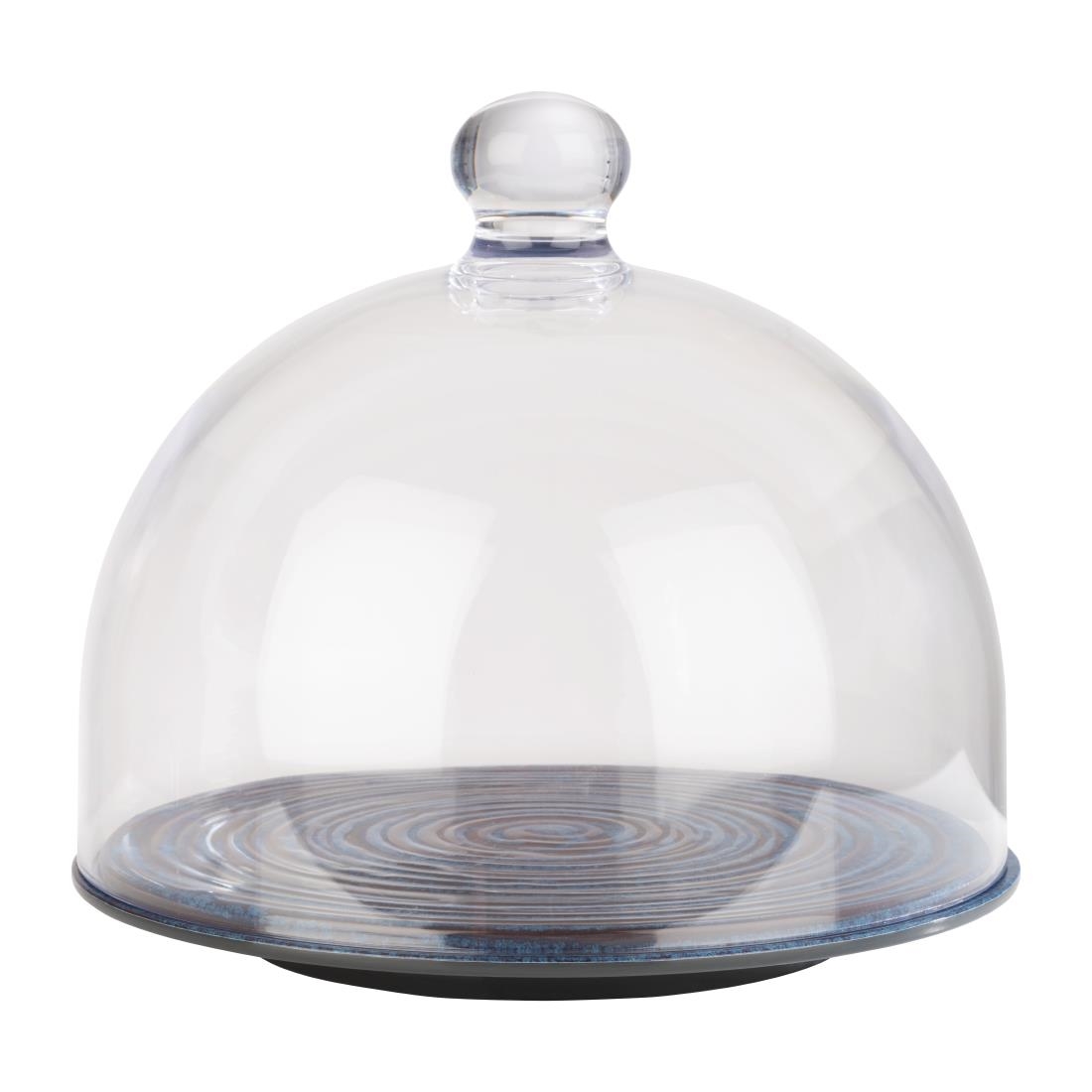 APS Loops Melamine Cake Stand Blue 215mm - urneeds.co.uk