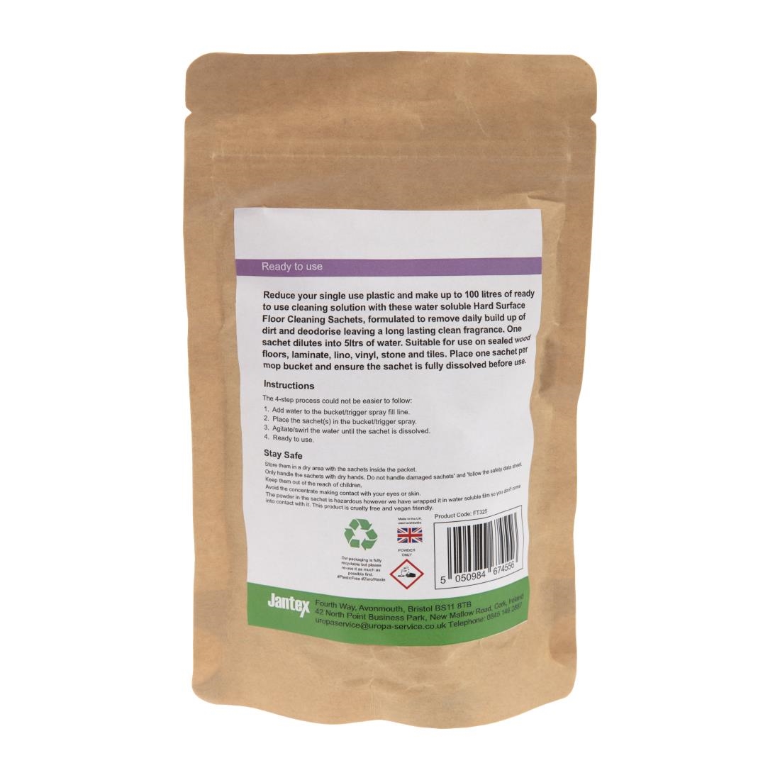 Jantex Green Hard Surface Floor Cleaner Sachets (Pack of 20) - urneeds ...