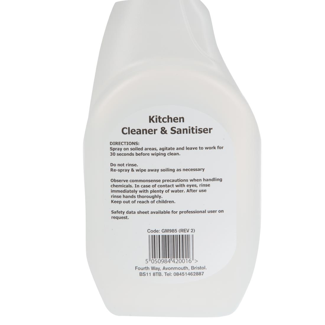Jantex Pro Kitchen Cleaner and Sanitiser Ready To Use 750ml - urneeds.co.uk