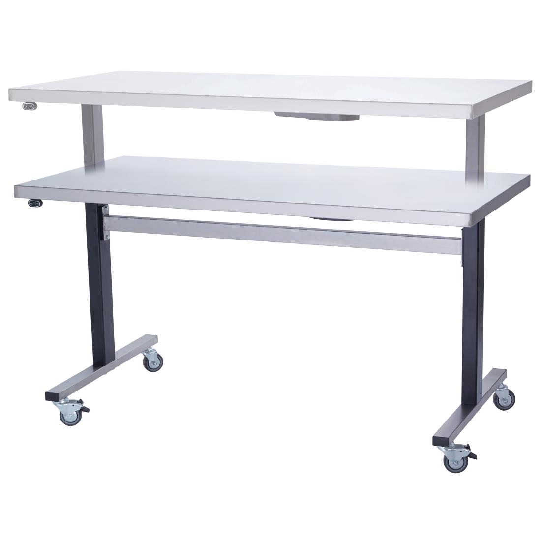 Parry Stainless Steel Adjustable Height Table Wide Electric Static ...