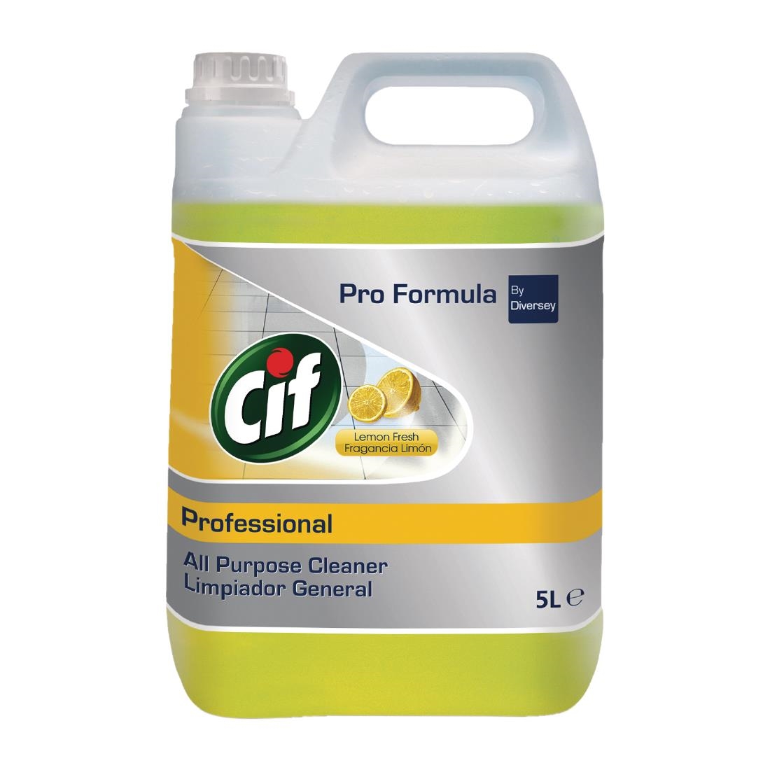Cif Pro Formula Lemon All-Purpose Cleaner Concentrate 5Ltr - urneeds.co.uk