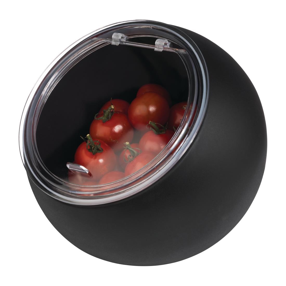 APS Moon Serving Bowl and Lid Black 190mm - urneeds.co.uk