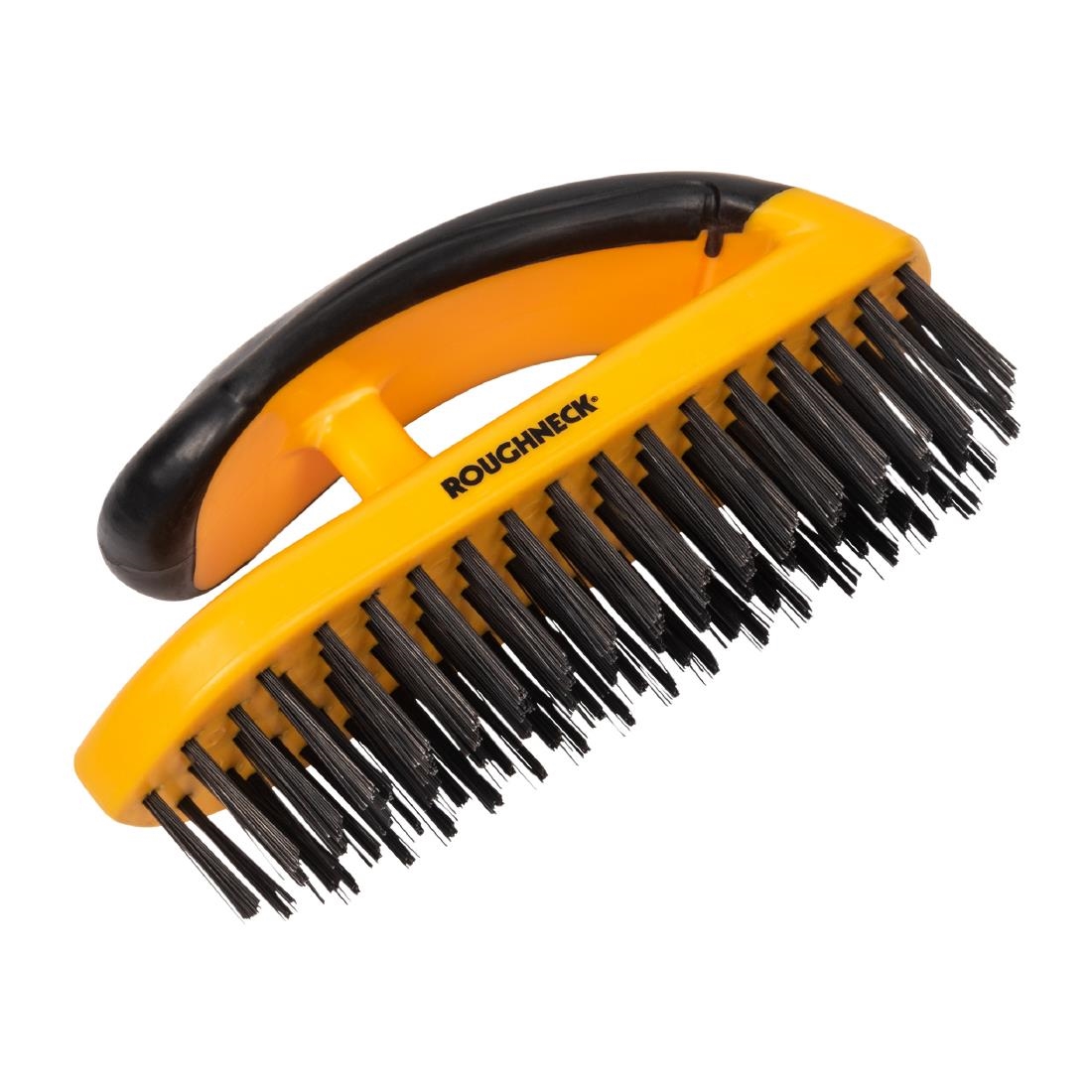 Roughneck Block Wire Grill Brush with Soft Grip Handle - urneeds.co.uk